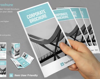 Tri-fold Brochure Print Template Indesign Template | Etsy
