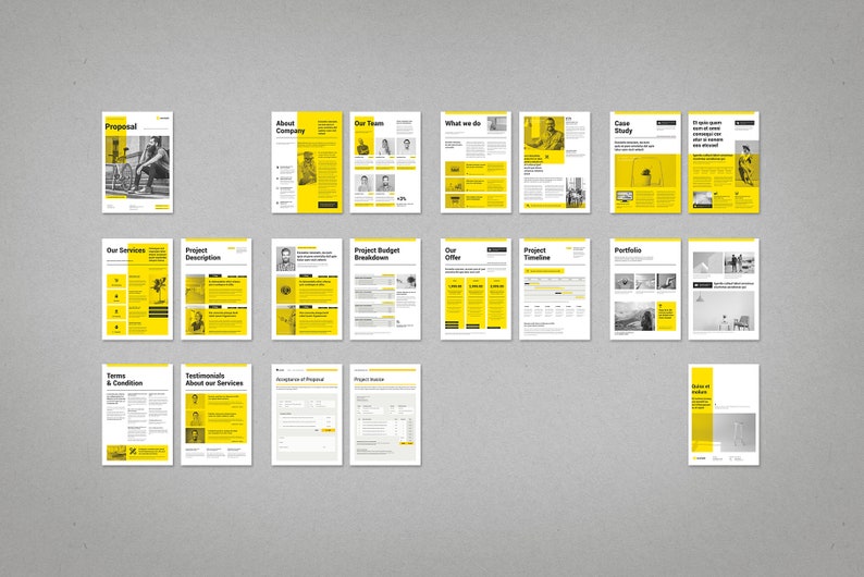 Proposal Print Template | Indesign Template - Etsy