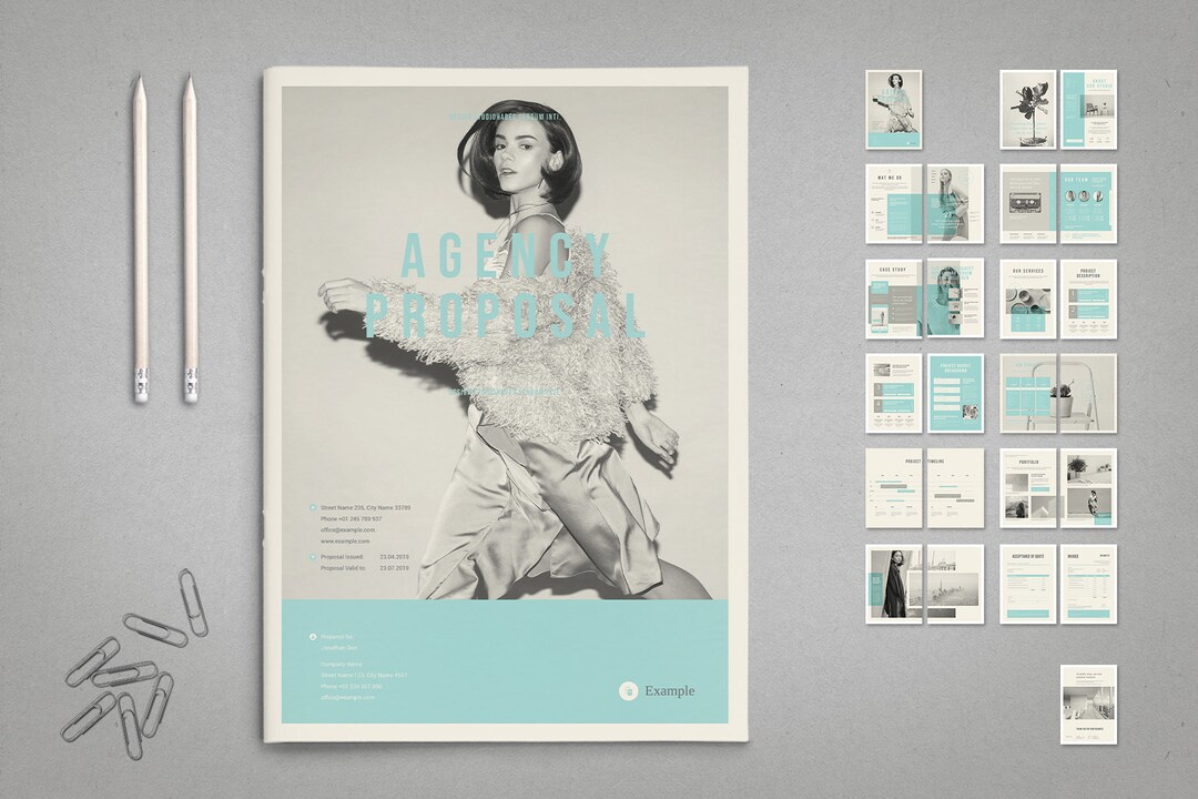 Modèle dimpression de proposition Modèle InDesign - Etsy France