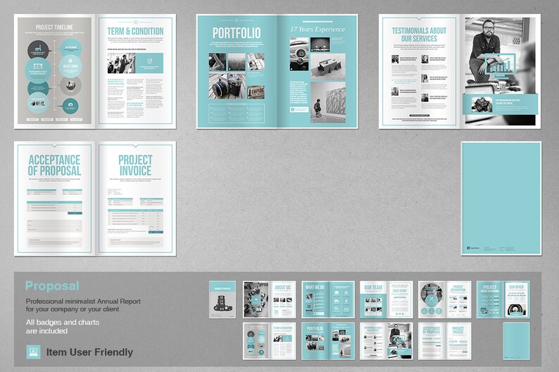 Proposal Vol. 1 Print Template | Indesign Template - Etsy