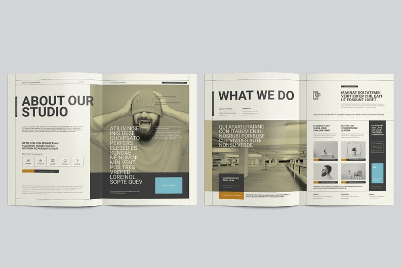 Business Proposal Print Template | Modern Unique Proposal | Sepia ...