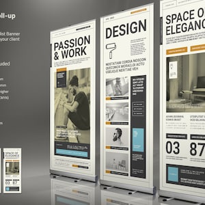 Business Roll-up Banner | Indesign Template - Etsy