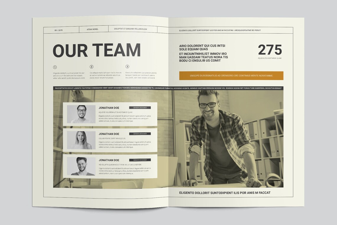Business Proposal Print Template | Modern Unique Proposal | Sepia ...