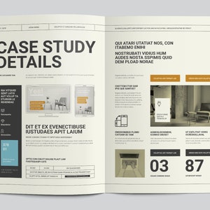 Business Proposal Print Template | Modern Unique Proposal | Sepia ...