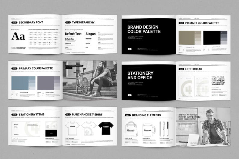 Brand Book | Brand Guidelines | Indesign Template - Etsy