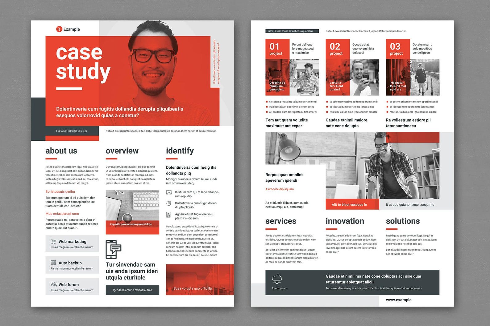 Case Study | Case Study Layout | Case Study Flyer | Indesign - Etsy