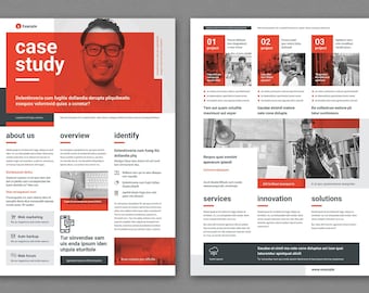 Case Study | Case Study Layout | Case Study Flyer | Indesign - Etsy
