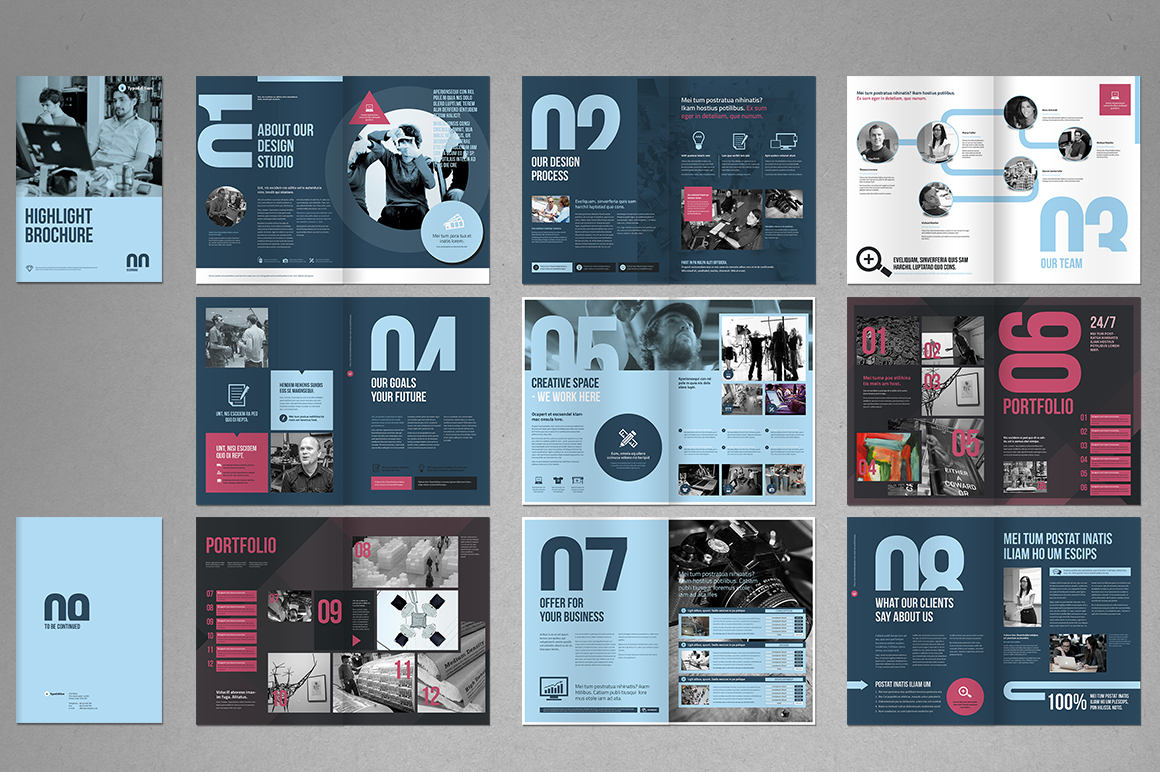 Highlights Brochure Print Template | Indesign Template - Etsy