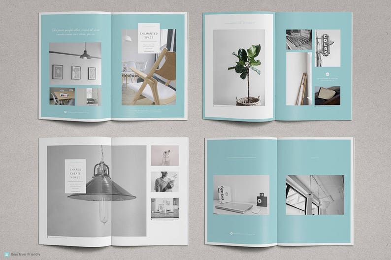 Portfolio Print Template | Indesign Template - Etsy