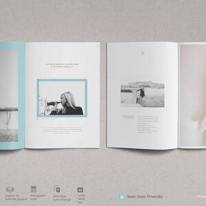 Portfolio Print Template | Indesign Template - Etsy