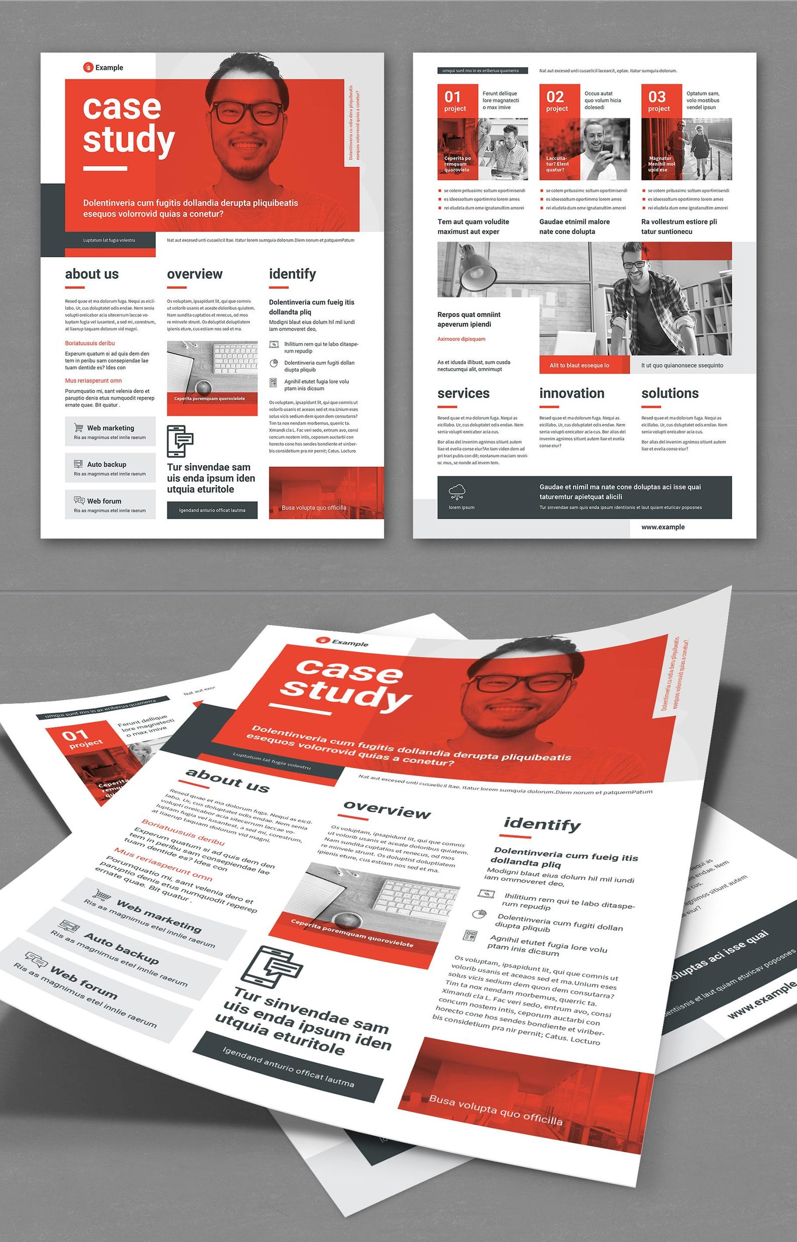 Case Study | Case Study Layout | Case Study Flyer | Indesign - Etsy