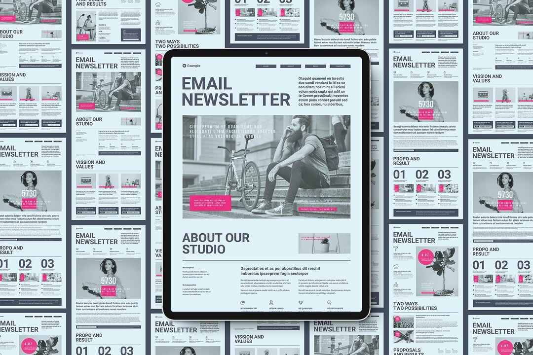 Email Newsletter | Digital Newsletter | On-line Newsletter Indesign ...