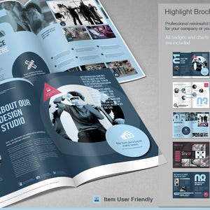 Highlights Brochure Print Template | Indesign Template - Etsy