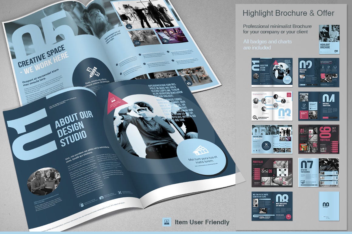 Highlights Brochure Print Template | Indesign Template - Etsy