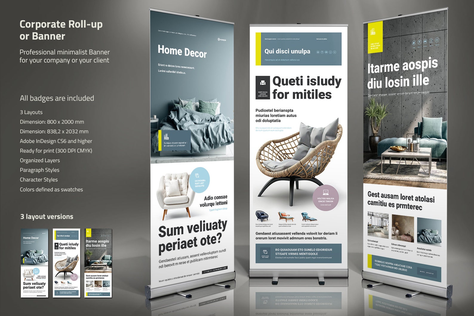 Business Roll-up Banner | Indesign Template - Etsy