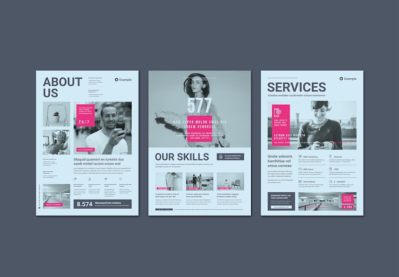 Flyer Print Template | Indesign Template - Etsy