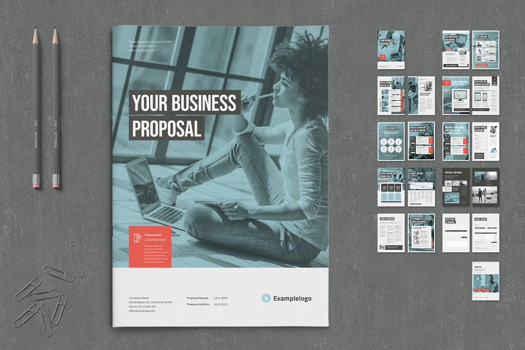 Modèle d’impression de proposition | Modèle InDesign - Etsy France