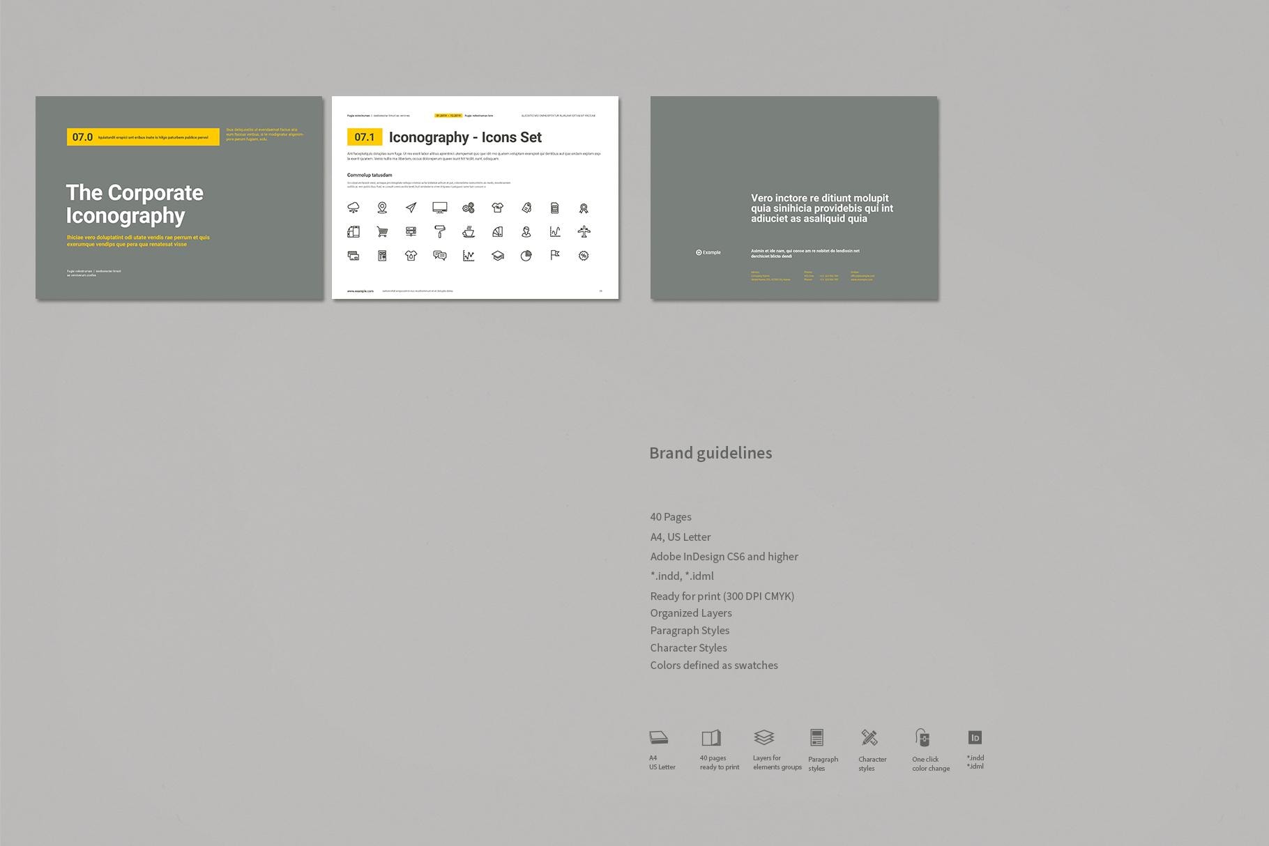 Brand Book | Brand Guidelines | Corporate Identity | Indesign Template ...