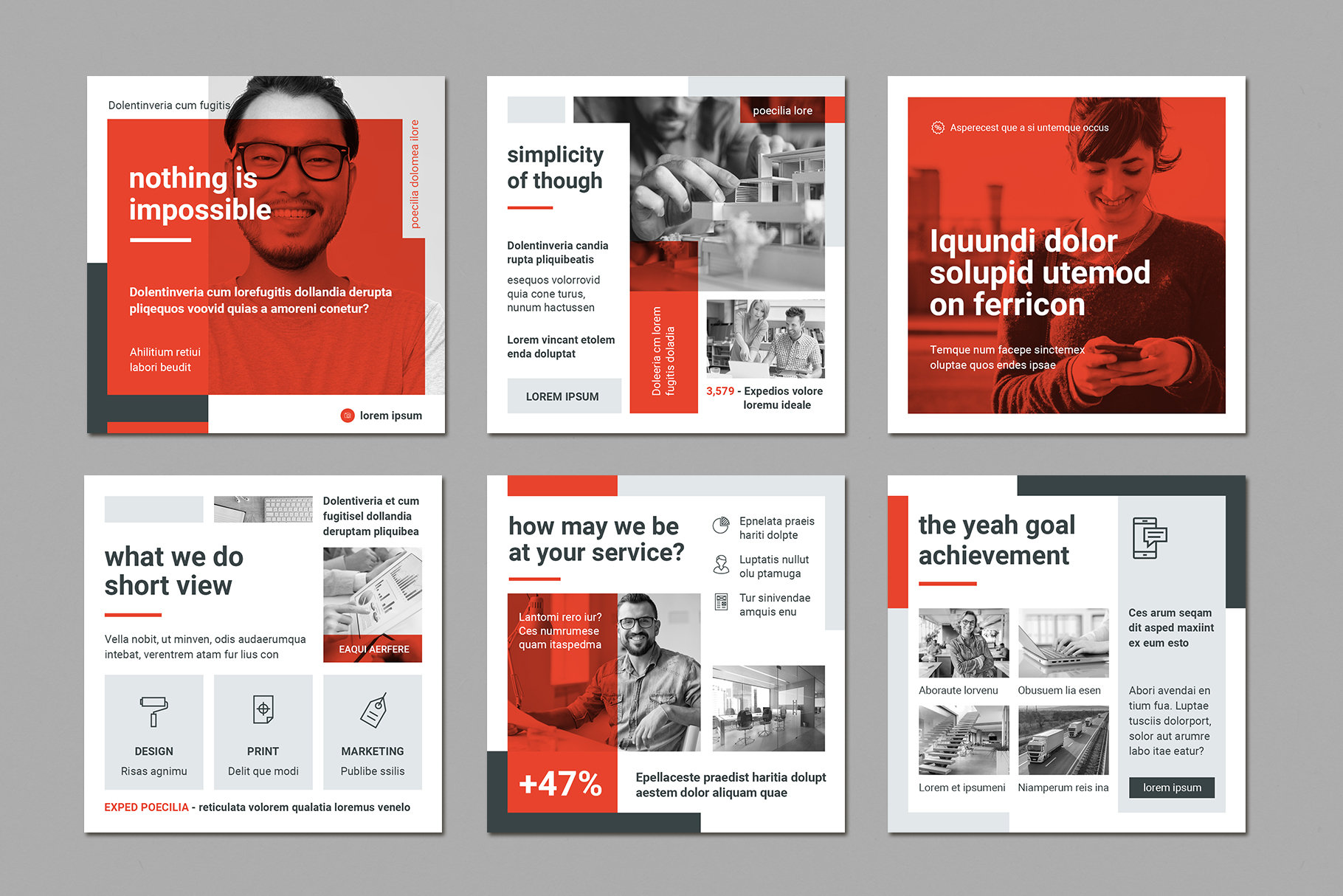 Instagram Square Template | Instagram Puzzle | PSD Templates for ...