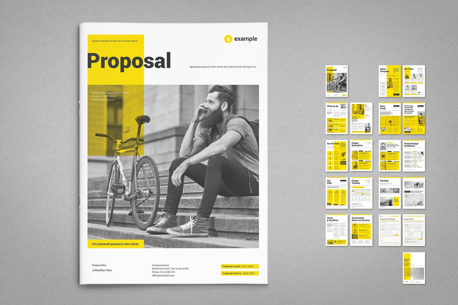 Proposal Print Template | Indesign Template - Etsy