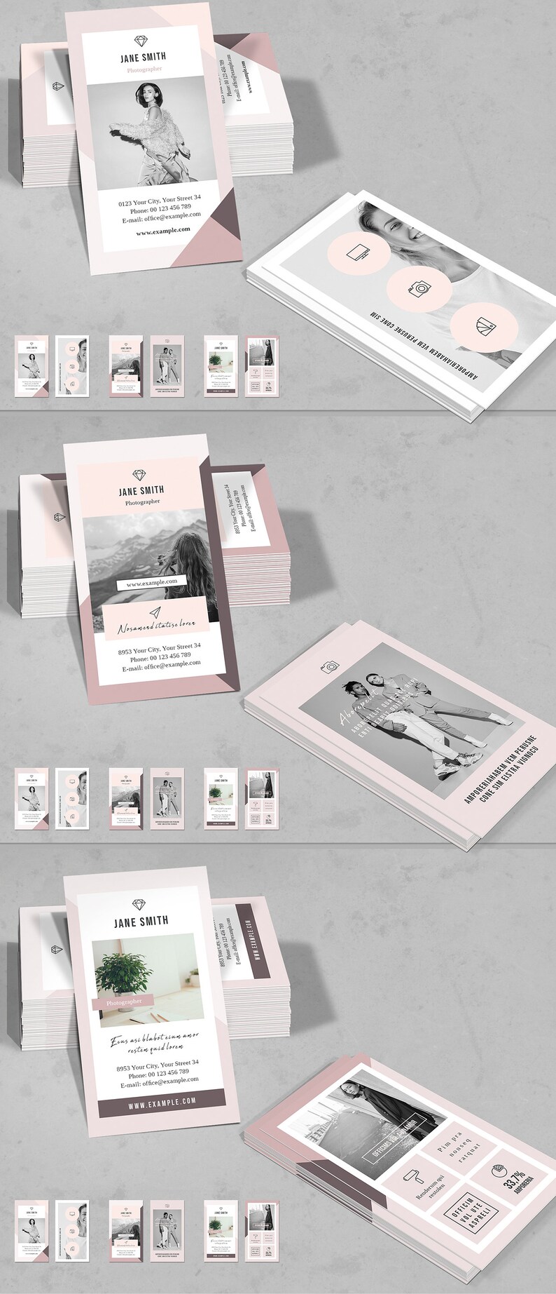 Business Card Templates | Indesign Template | Calling Cards - Etsy