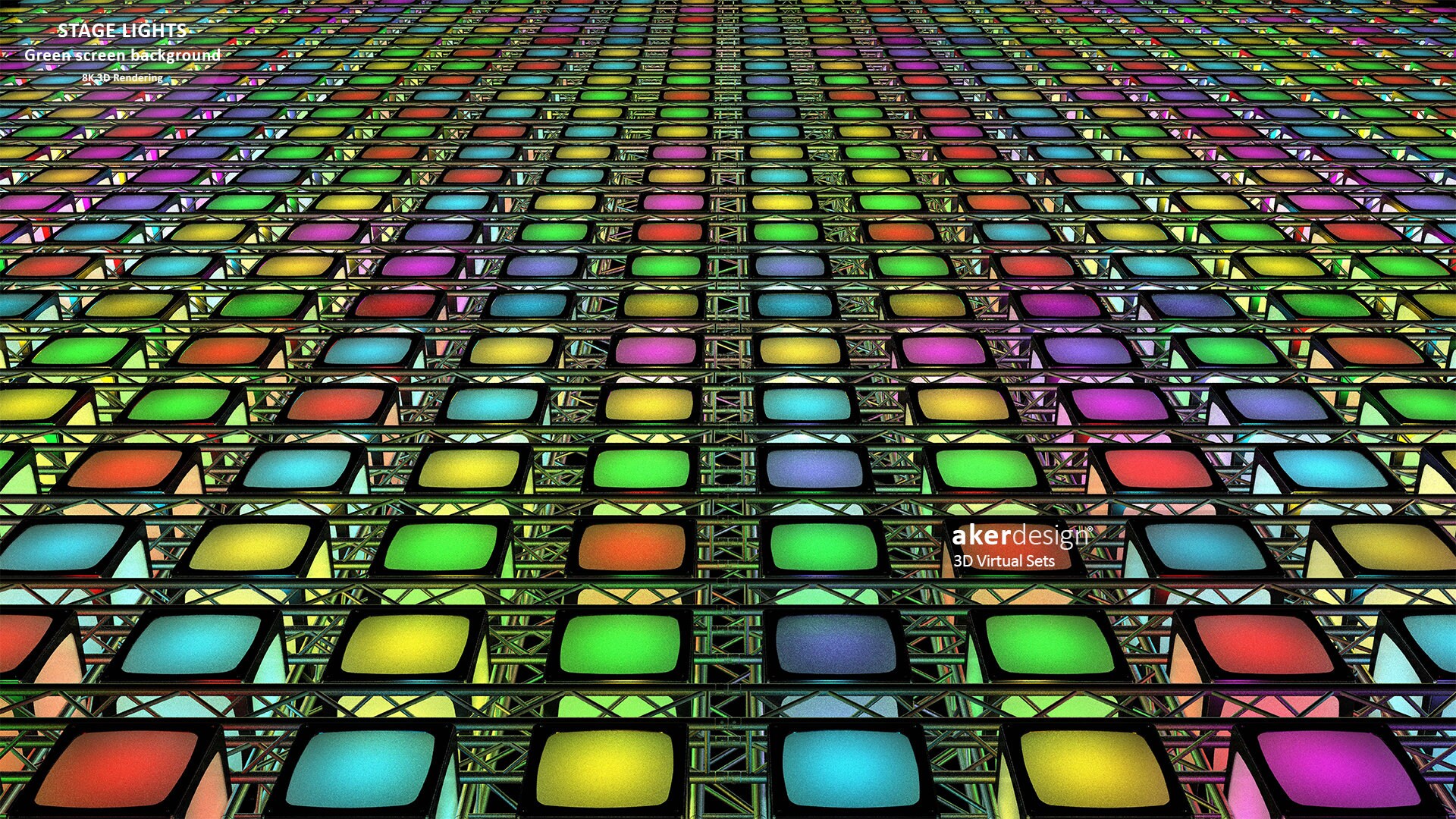 Digital 8K 3d Render. Green Screen for Background and Print. Stage ...