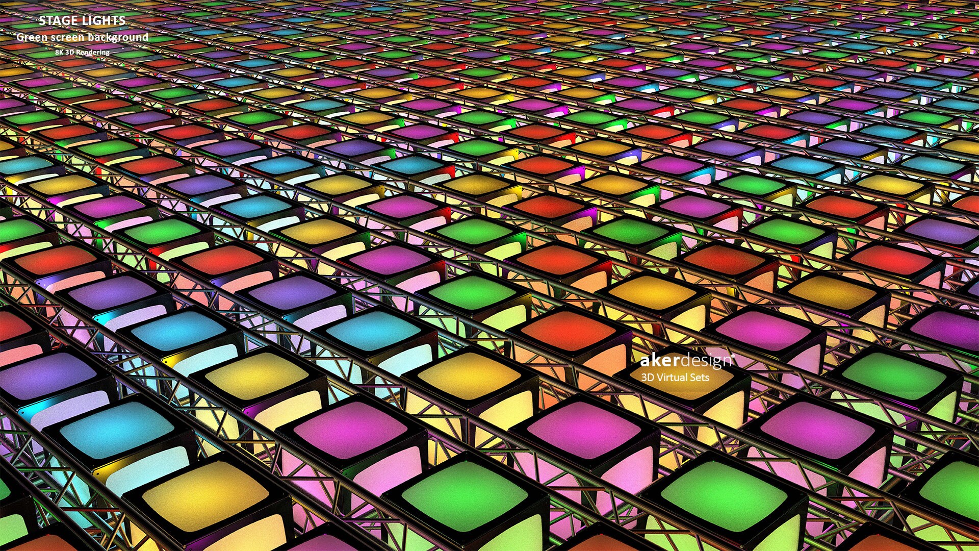 Digital 8K 3d Render. Green Screen for Background and Print. Stage ...