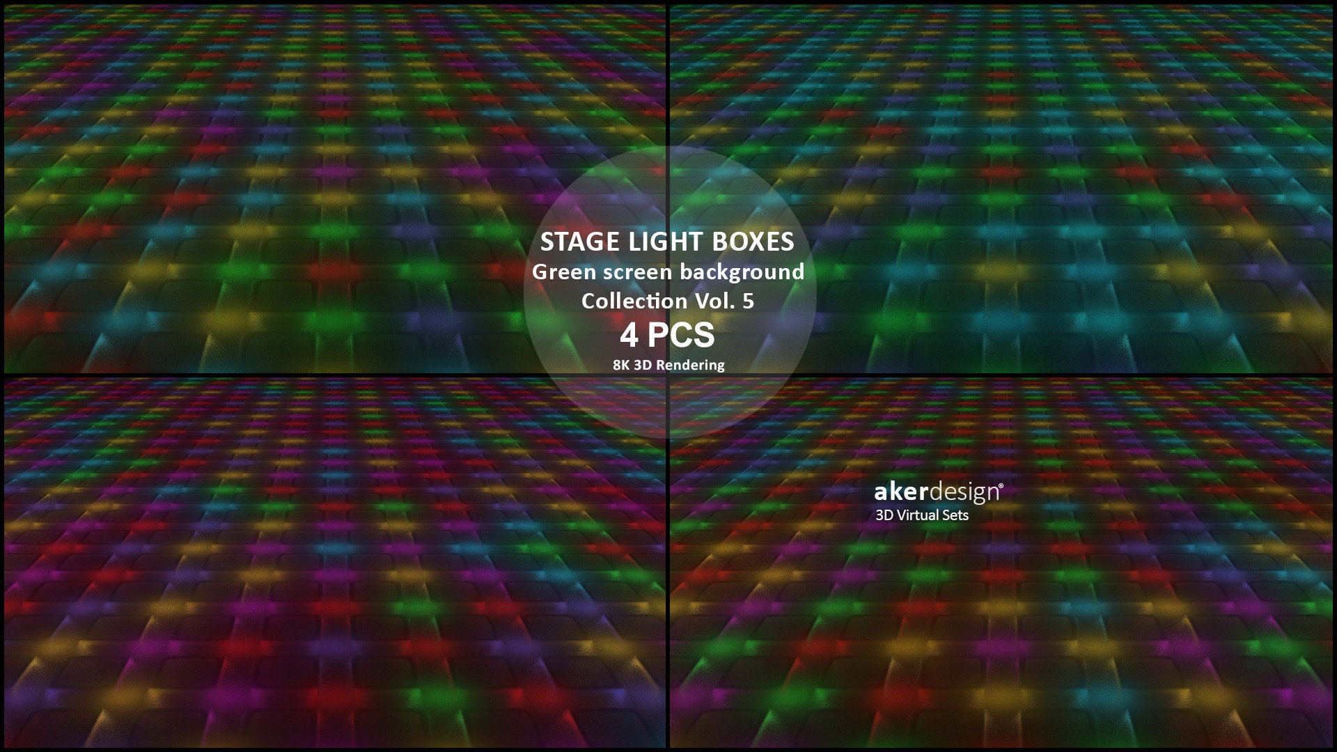 Digital 8K 3d Render. Green Screen for Background and Print. Stage ...