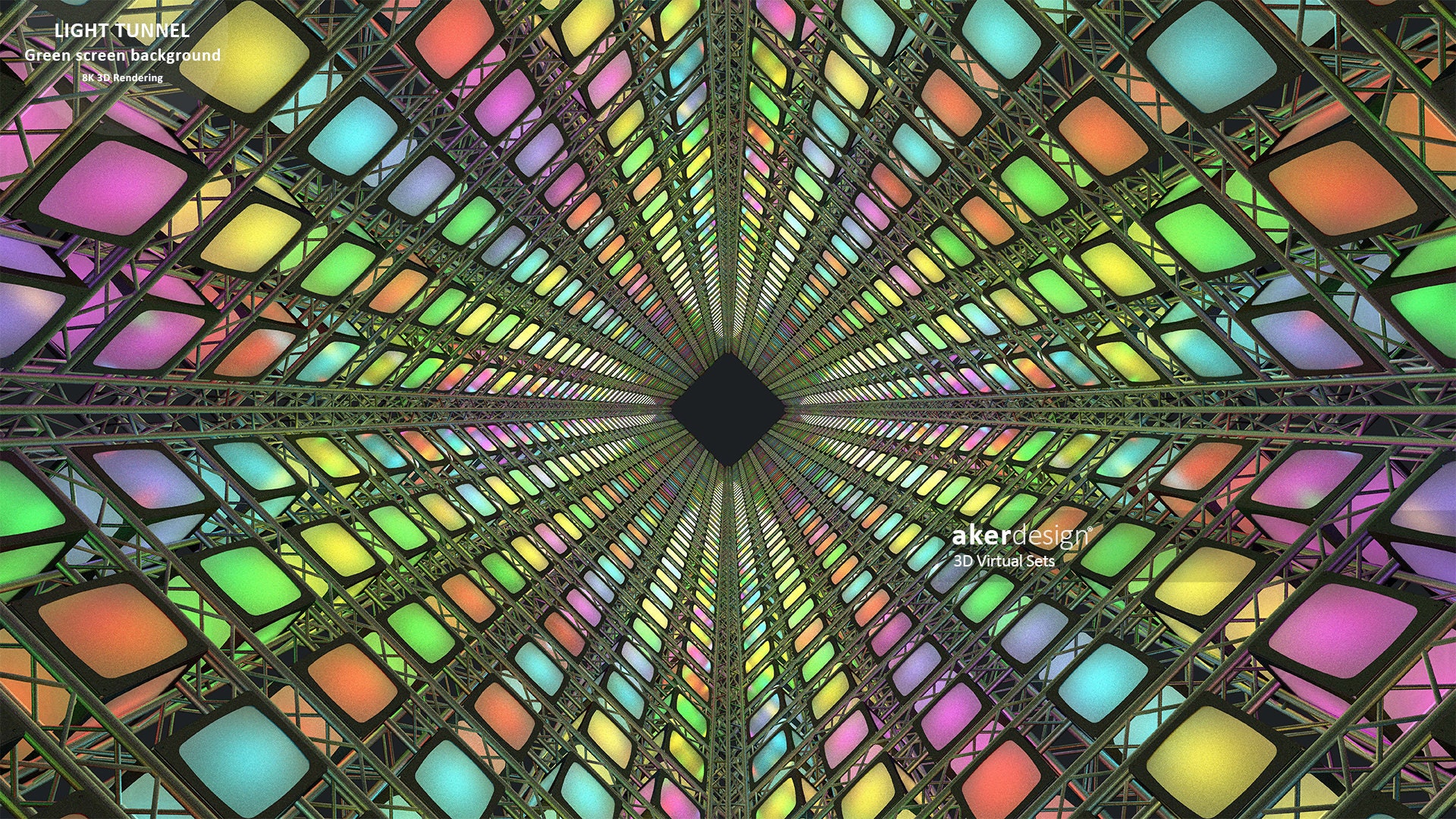 Digital 8K 3d Render. Green Screen for Background and Print. Stage ...