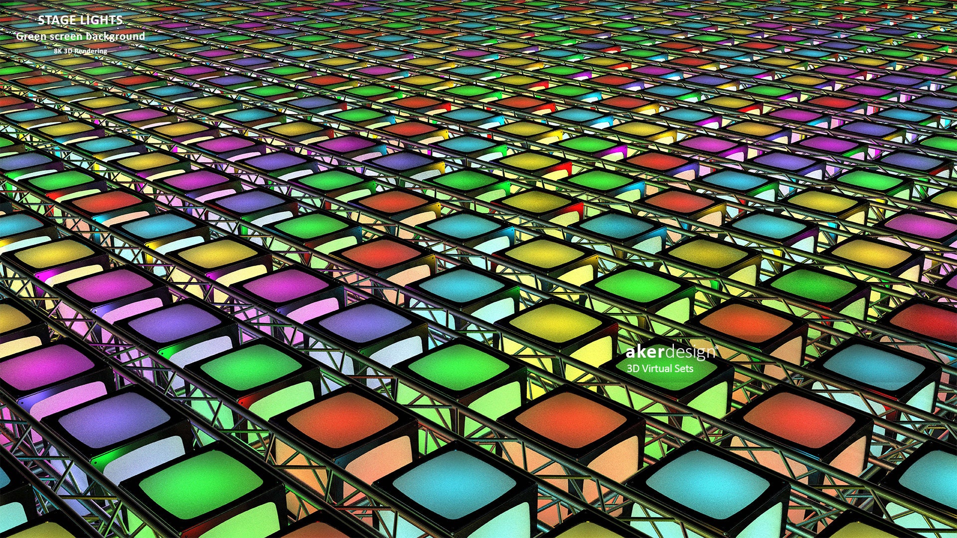 Digital 8K 3d Render. Green Screen for Background and Print. Stage ...