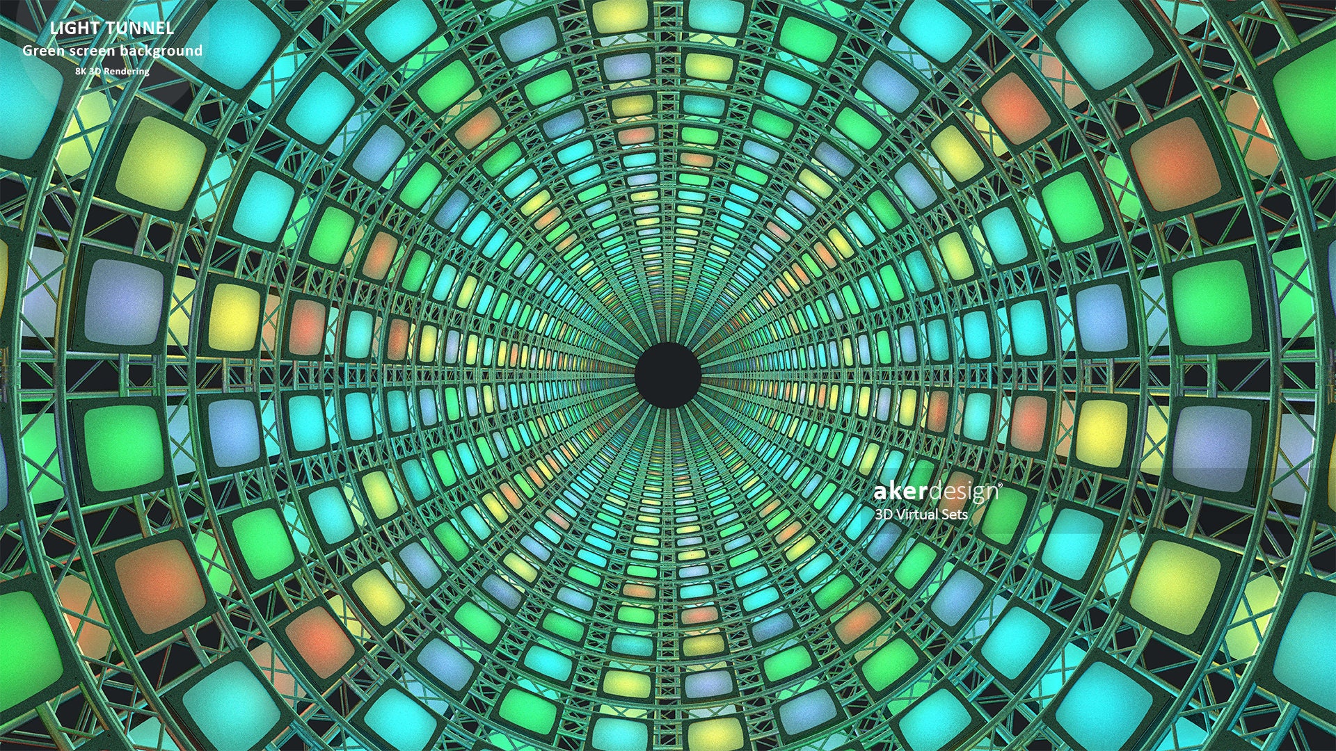 Digital 8K 3d Render. Green Screen for Background and Print. Stage ...