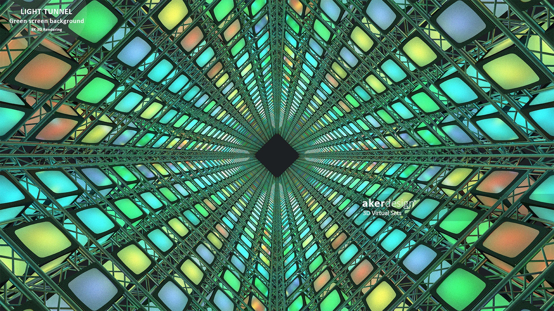 Digital 8K 3d Render. Green Screen for Background and Print. Stage ...