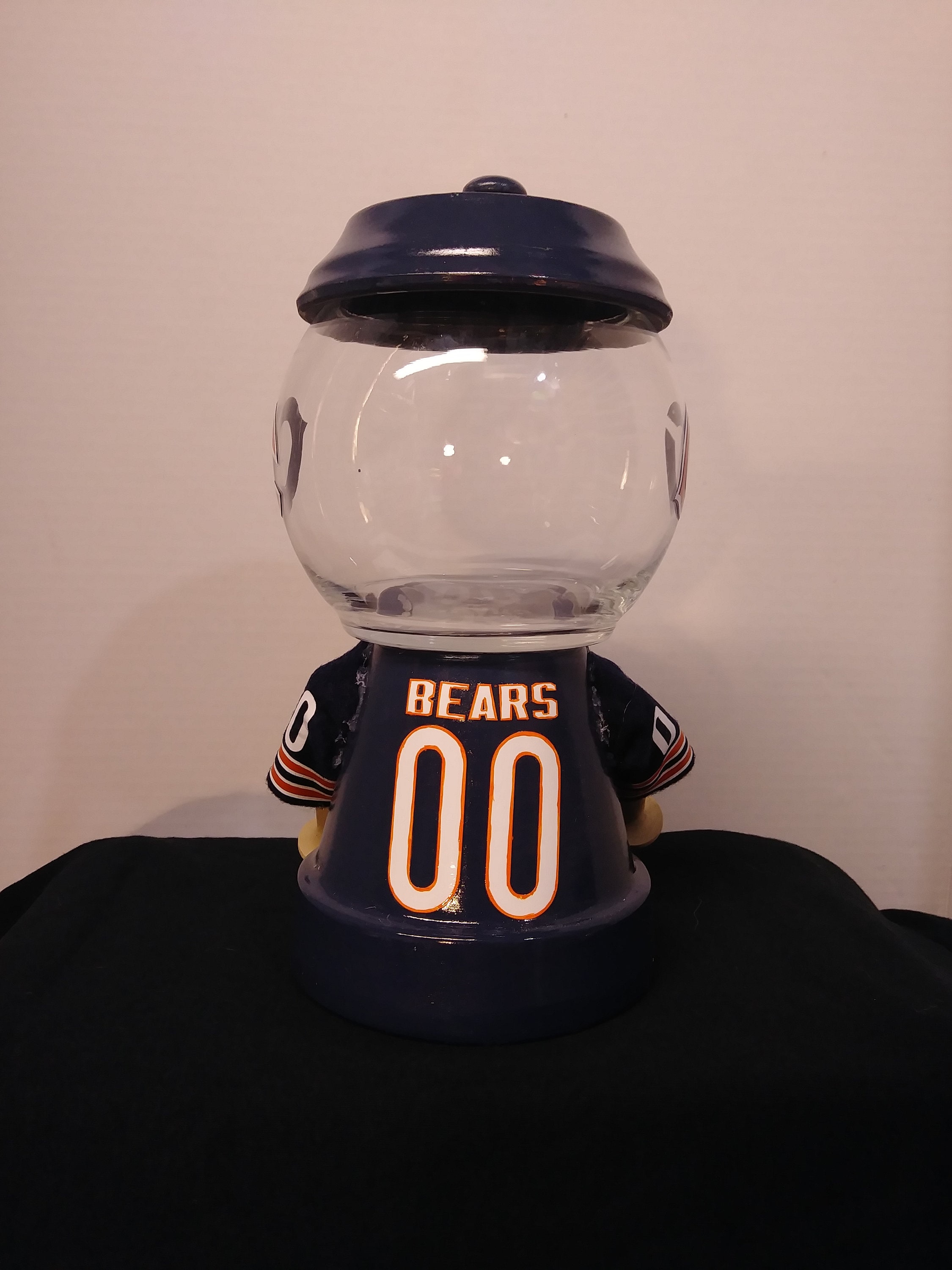 Clay Pot Football Player Candy Jar - Etsy