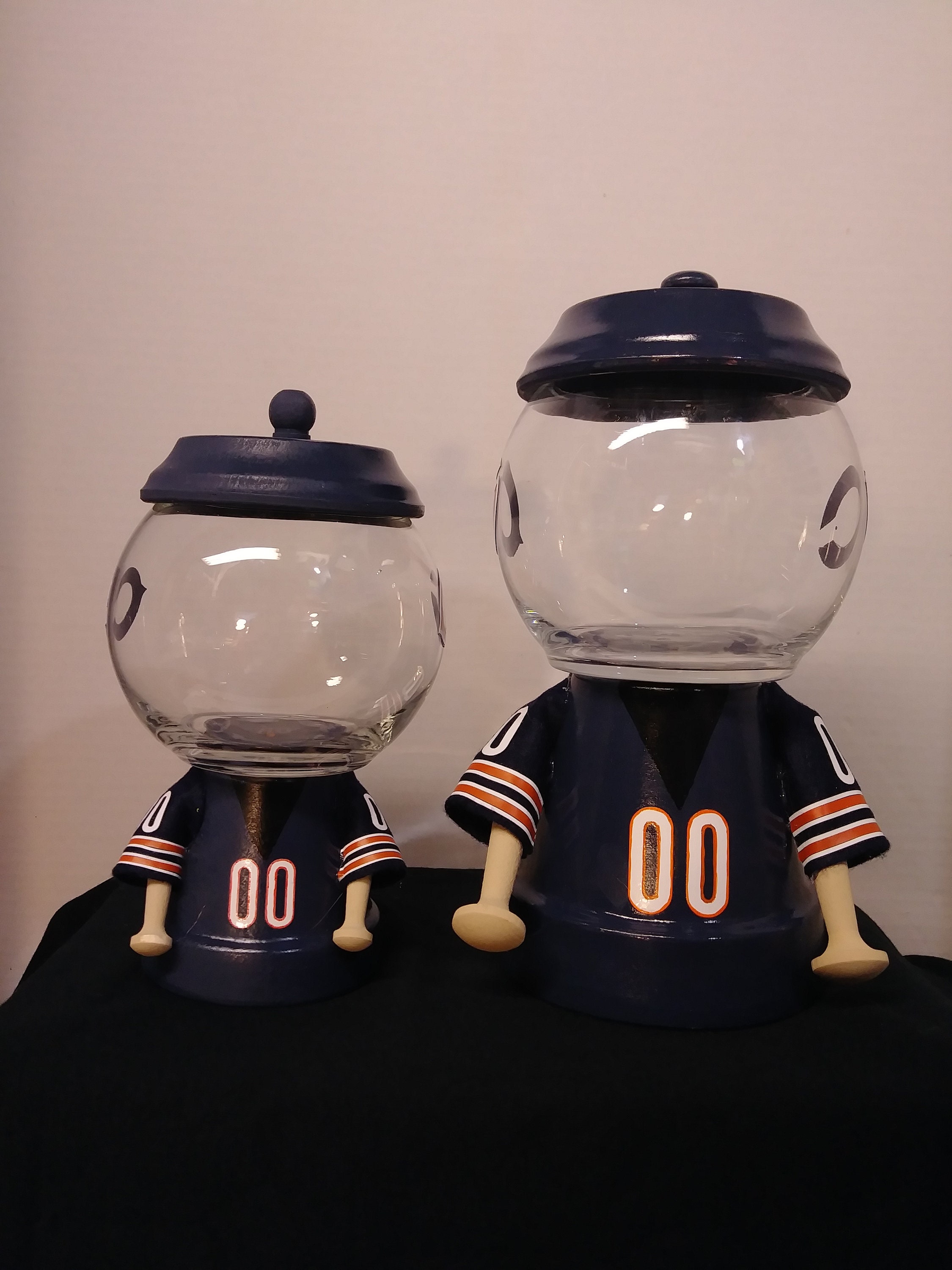 Clay Pot Football Player Candy Jar - Etsy