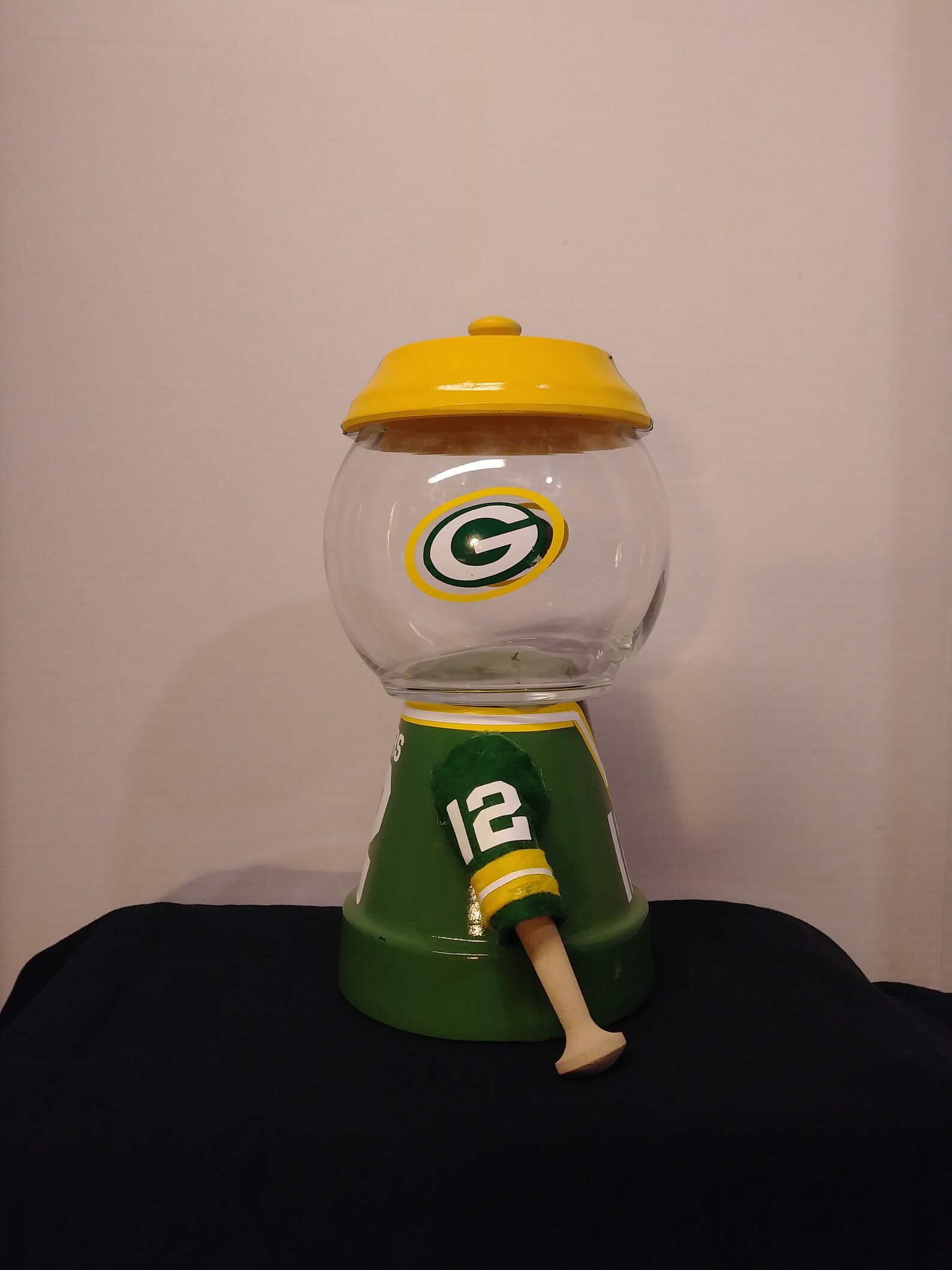 Clay Pot Football Player Candy Jar - Etsy
