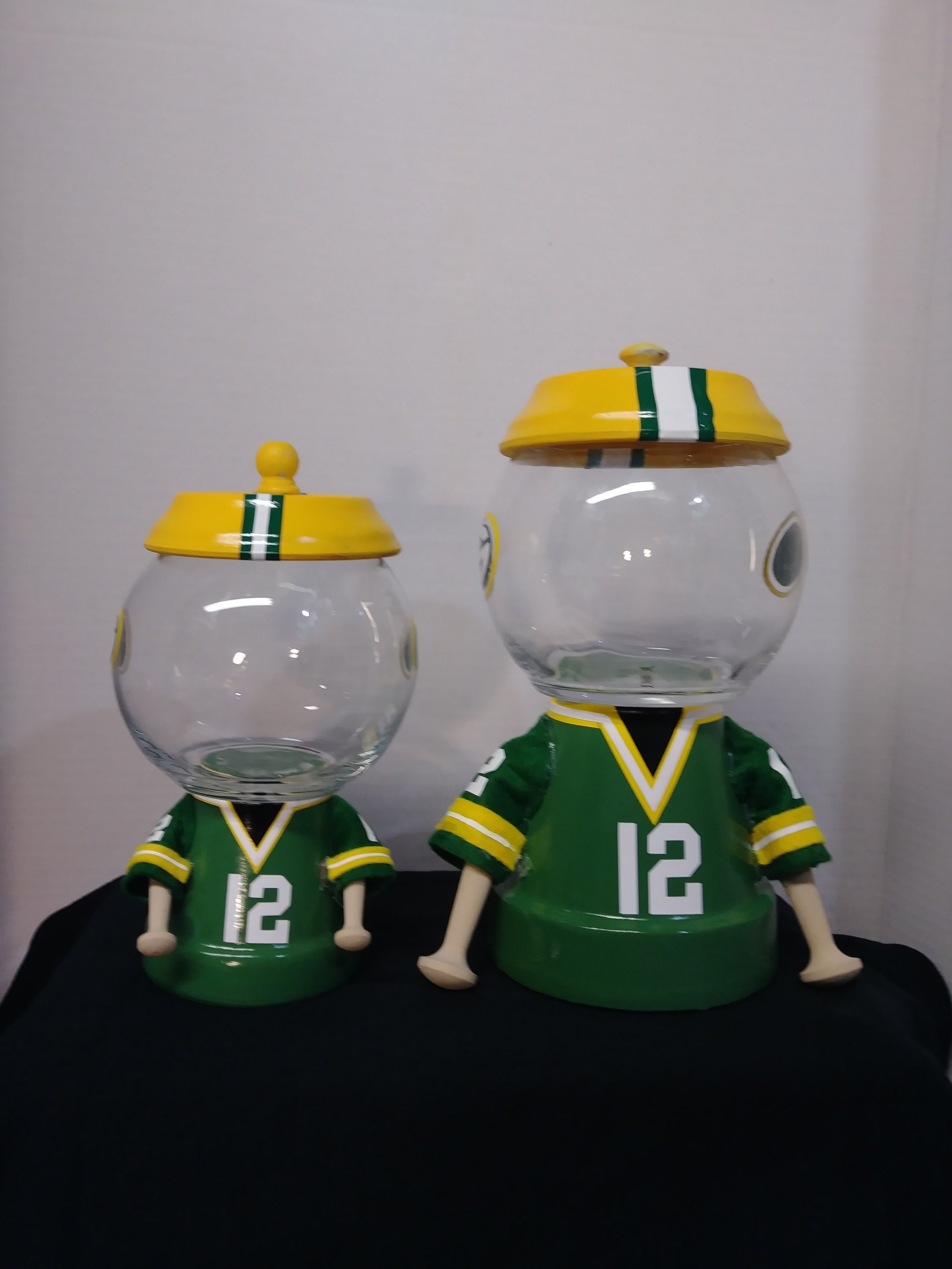 Clay Pot Football Player Candy Jar - Etsy