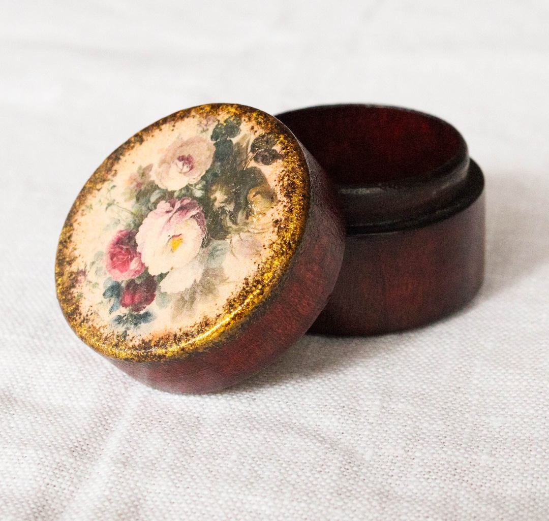 Proposal Ring Box in Vintage Style, Wooden Engagement Ring Box, Custom ...