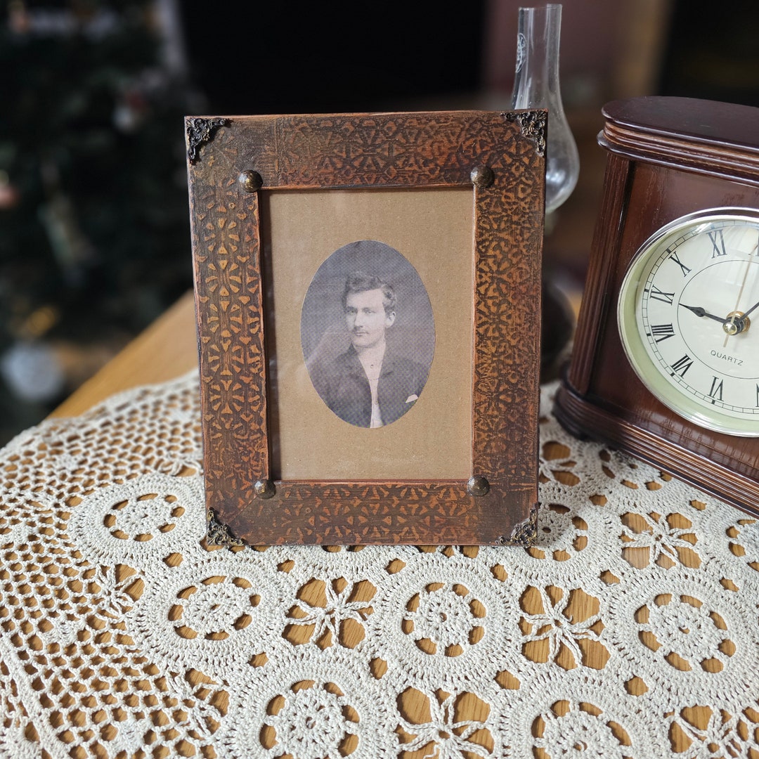 Distressed Wood Photo Frame Rustic Wooden Photo Frame Rectangular Photo ...