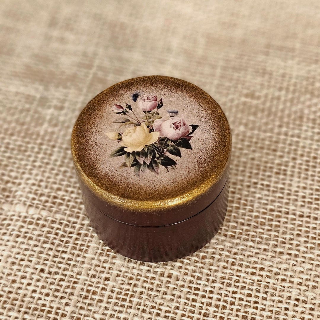 Victorian Style Ring Box, Handmade Wooden Engagement Ring Case - Etsy