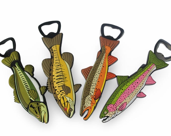 Fish Bottle Opener and Spreader / Buffet Table Utensils / Barware Tools ...