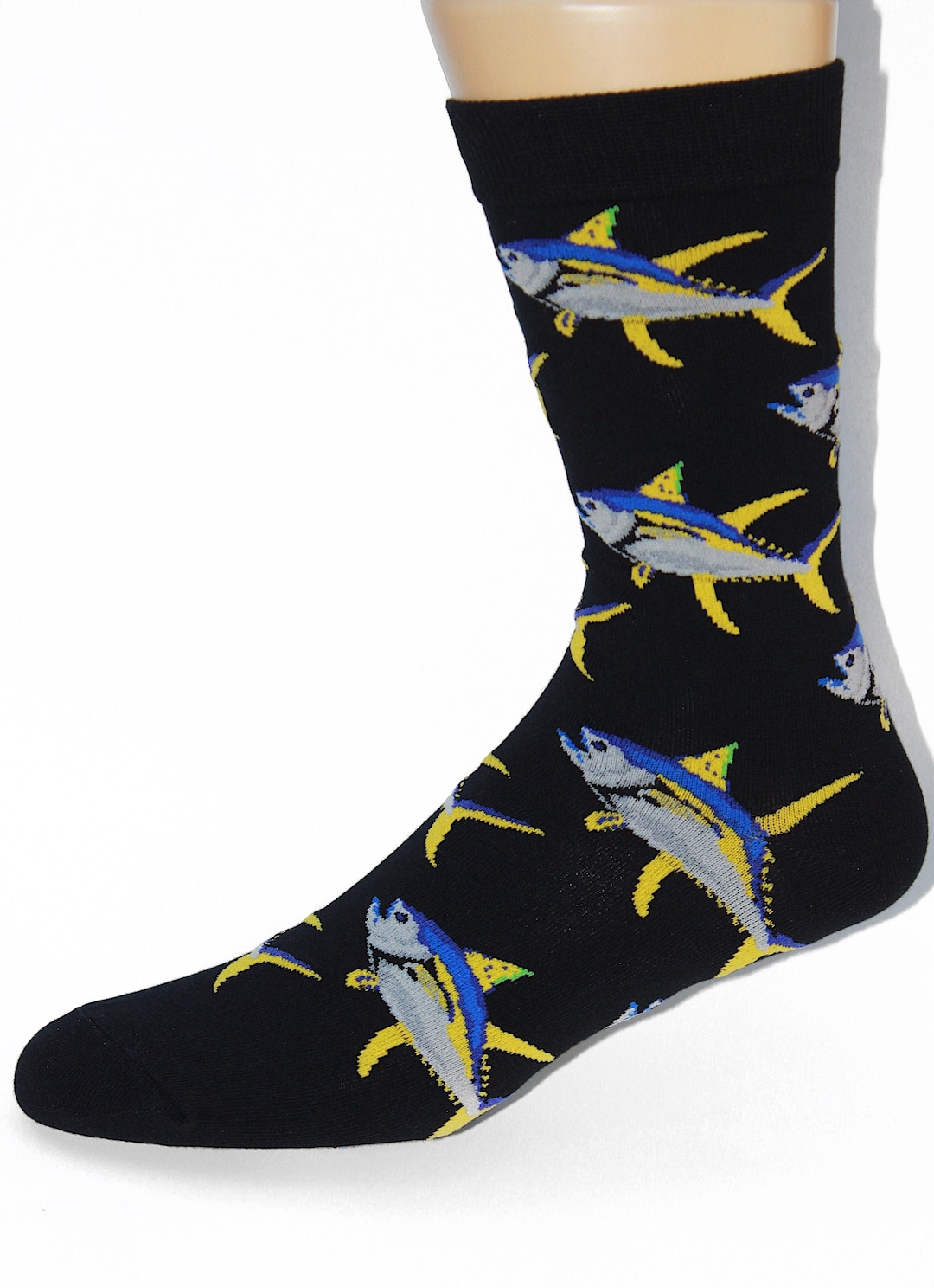 Tuna Fish Socks, Men's Fishing Crew Socks, Size 8-12 - Etsy