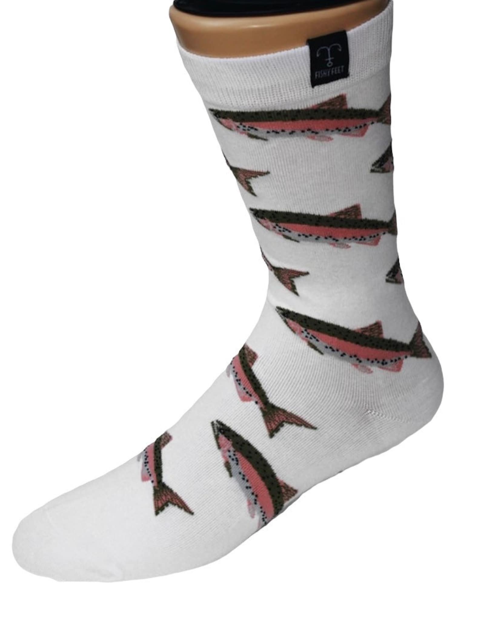 Fish Socks Trout Socks Fishing Socks Fisherman Fishing - Etsy