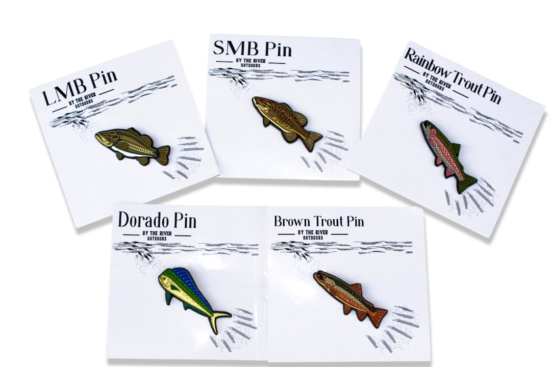 Fish Pins, Fishing Pins, Fishing Gifts, Saltwater Fishing, Freshwater ...