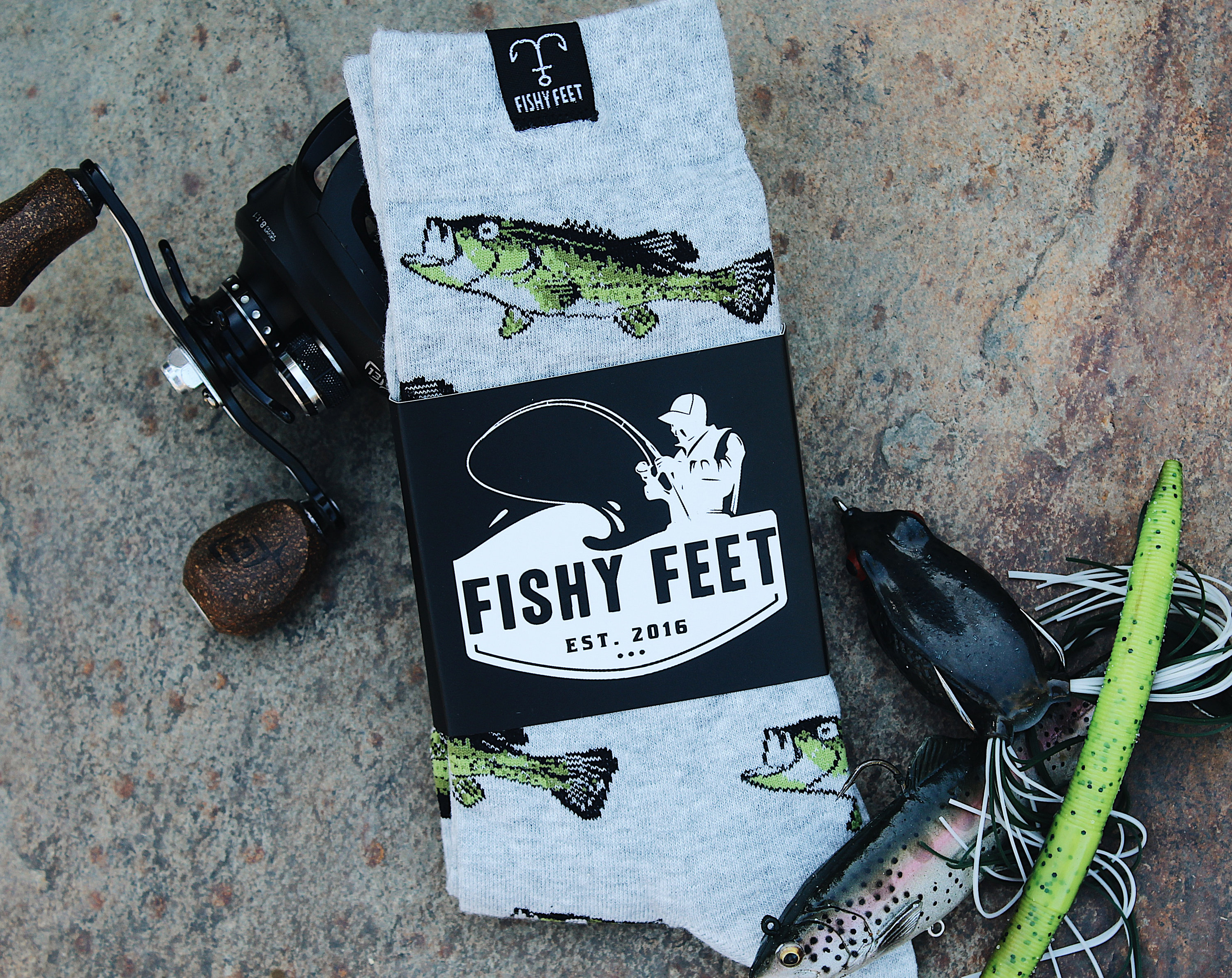 Fish Socks Bass Socks Fishing Socks Fisherman Socks | Etsy