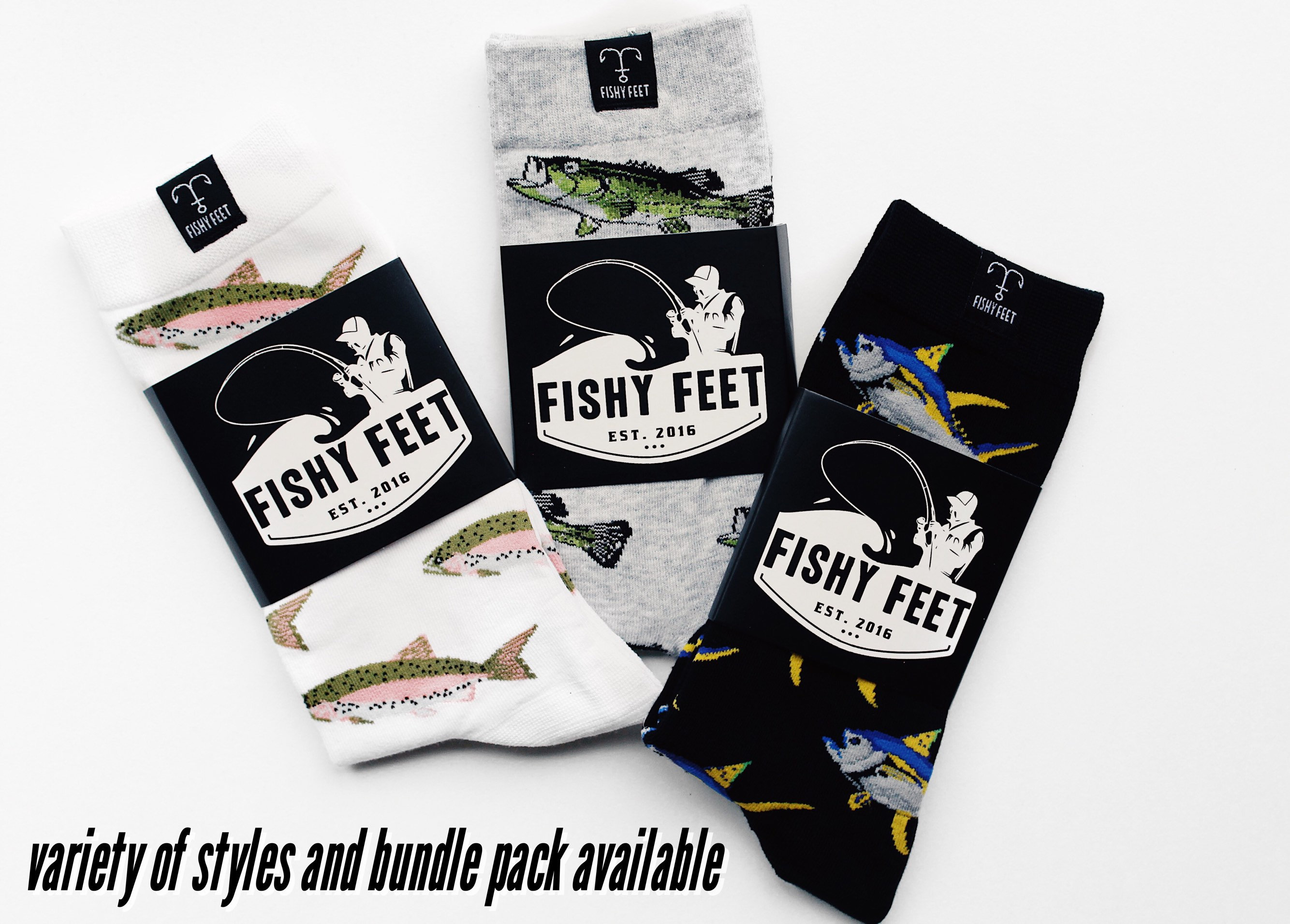 Fish Socks Trout Socks Fishing Socks Fisherman Fishing - Etsy