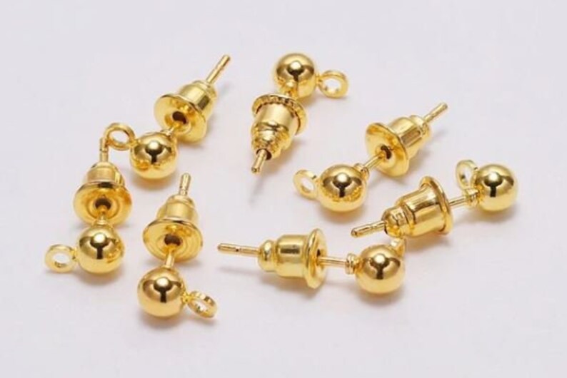 Stud Earring Components 50 Pieces 3mm Findings Jewelry Supplies - Etsy