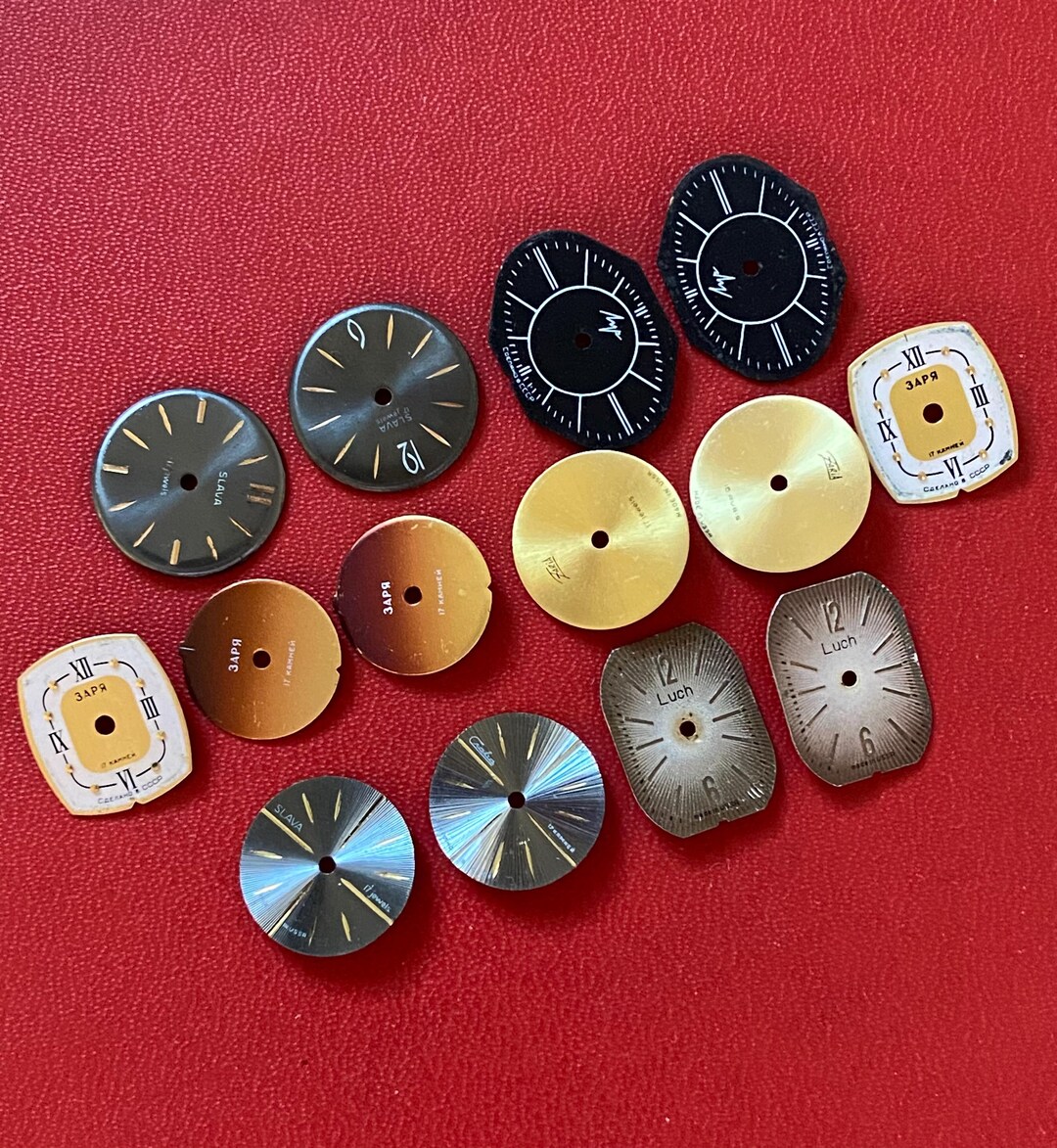 Watch Faces, Vintage Paired Dials Set 14 Pc., Color Dials Steam Punk - Etsy