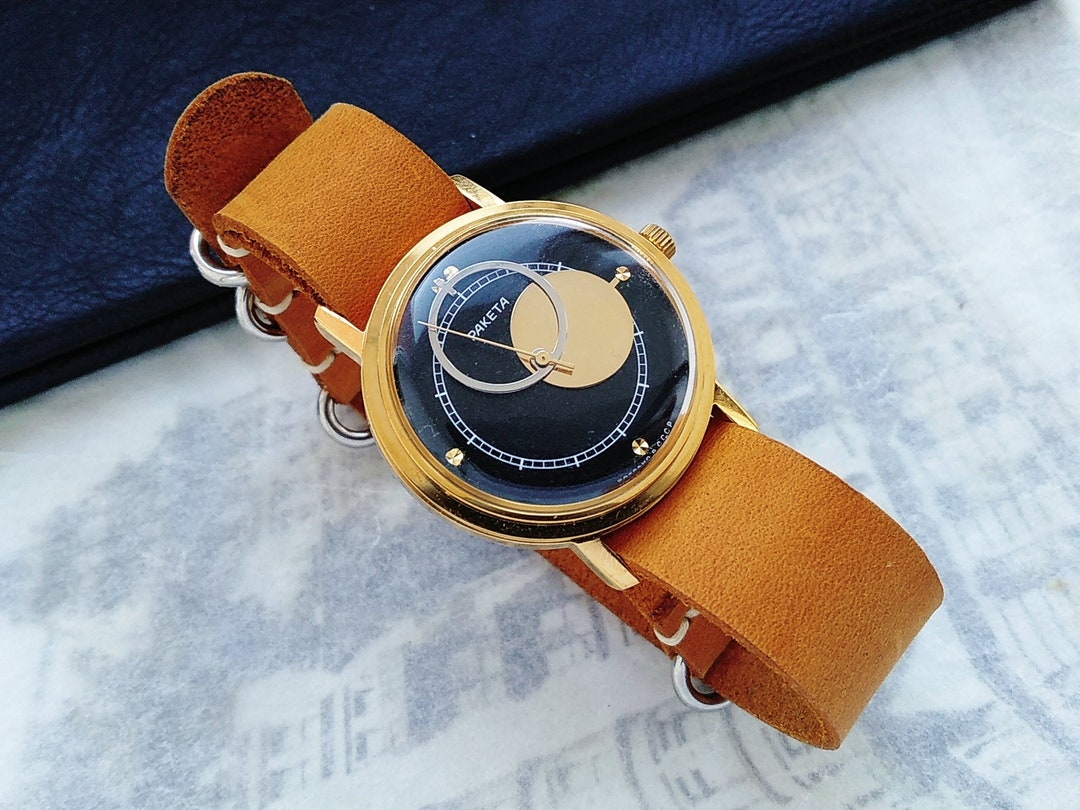 Raketa Copernicus Watch, Raketa Copernic Vintage Soviet Watch, Sun Moon ...