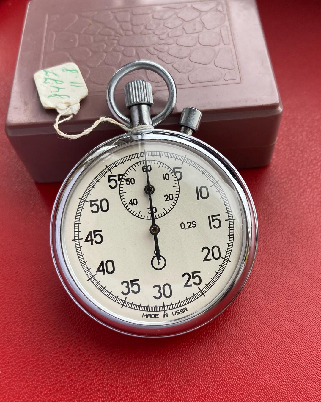 Vintage Stopwatch Agat Soviet Mechanical 0.2sec / 60sec / 60min Sport ...