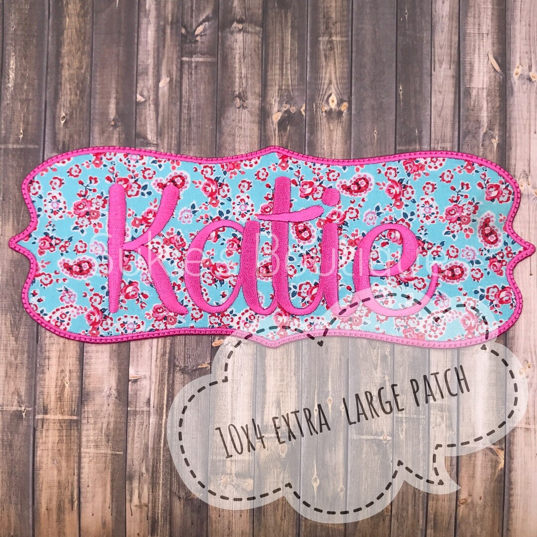 Extra Large Name Iron On Patch 10x4 Name Embroidery Patch Name Extra Large Name Iron On Patch 10x4 Name Embroidery Patch Name